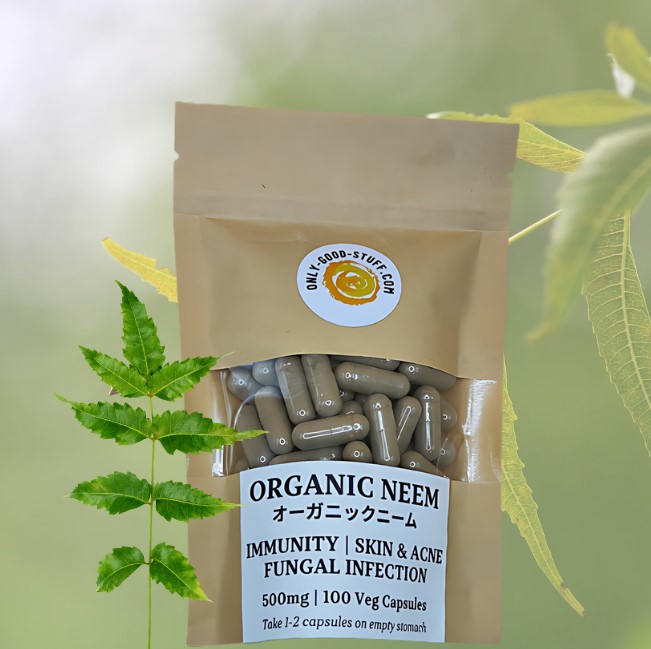 WELLNESS :: Neem, Organic 500mg, 100 Vegan Capsules
