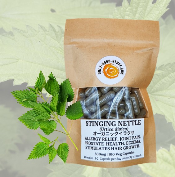 WELLNESS :: Stinging Nettle, Organic 500mg 100 Vegan Capsules